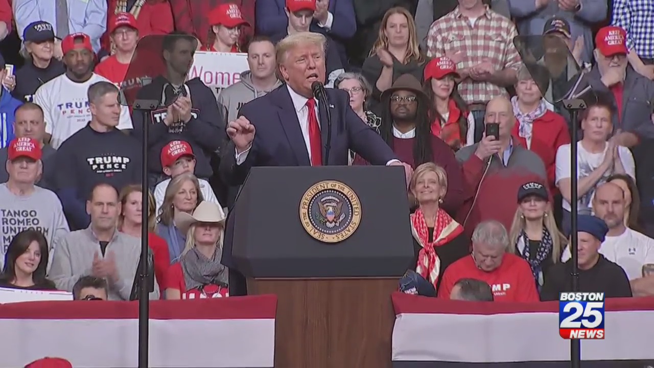 A look inside President Trump’s New Hampshire rally