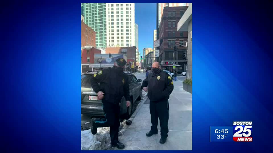 Tufts University police officers save the day for cancer patient having ...