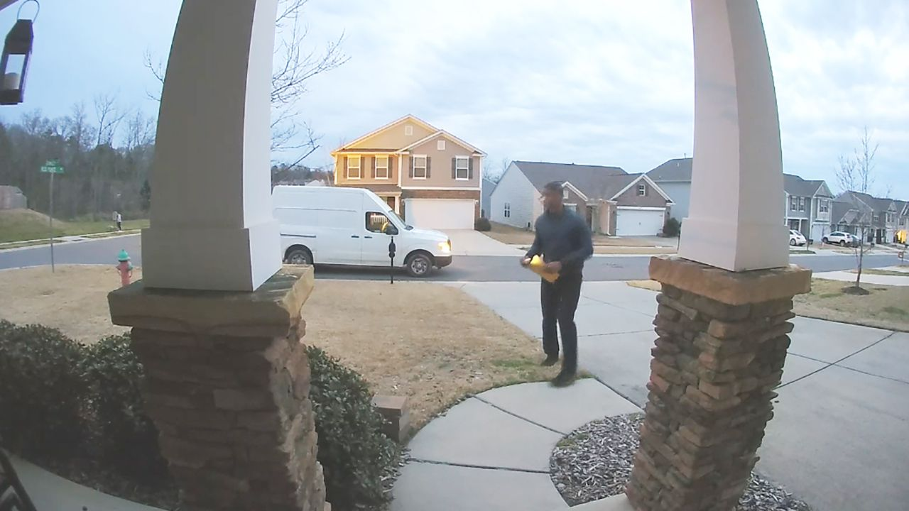 WATCH: Doorbell camera catches delivery driver toss package, knock over ...