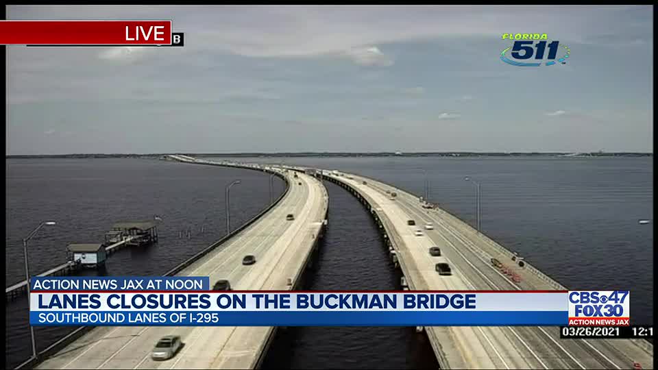 Double lane closures planned on Buckman Bridge – Action News Jax