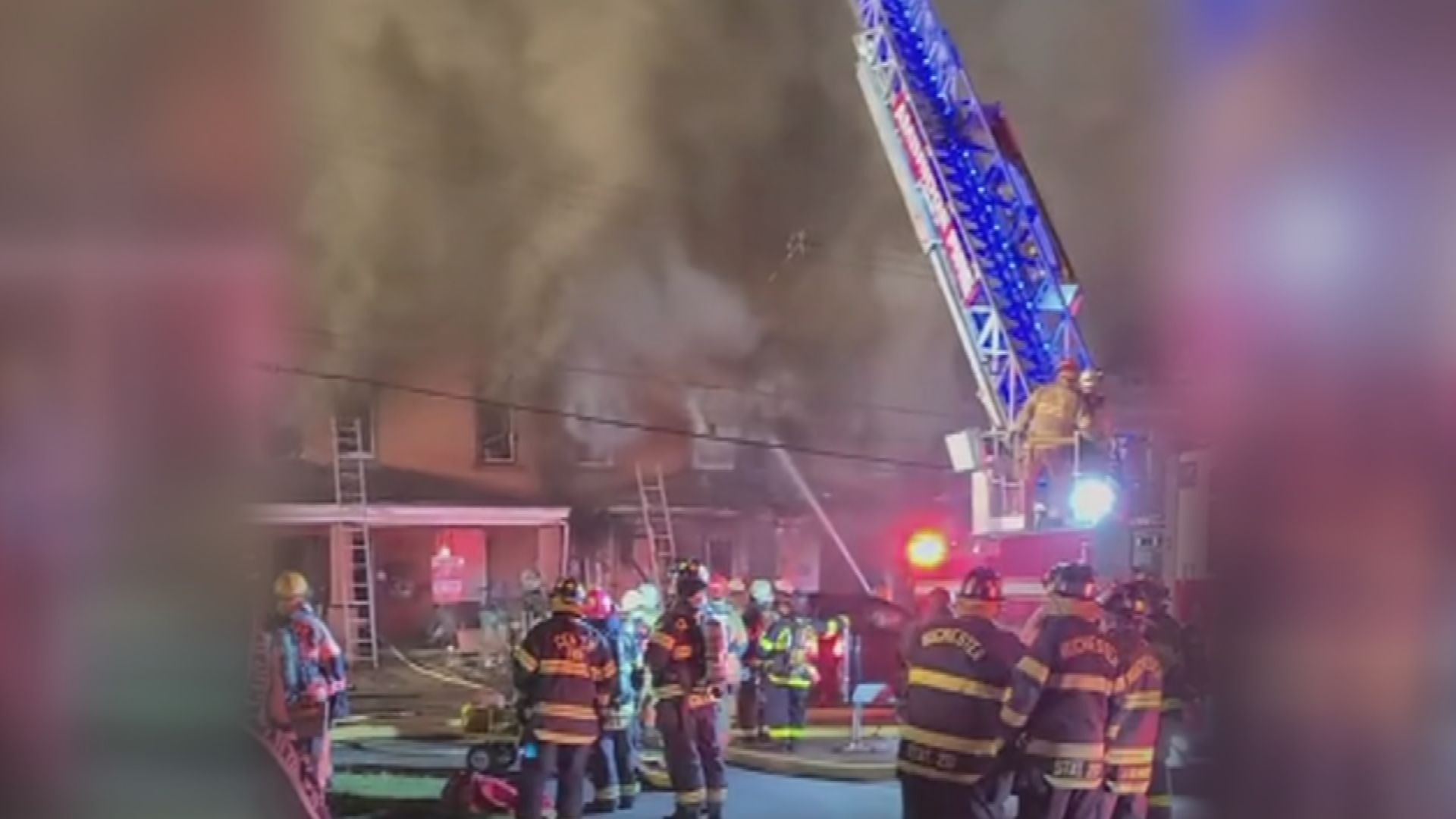 Four-alarm fire causes heavy damage to row houses in Ambridge – WPXI