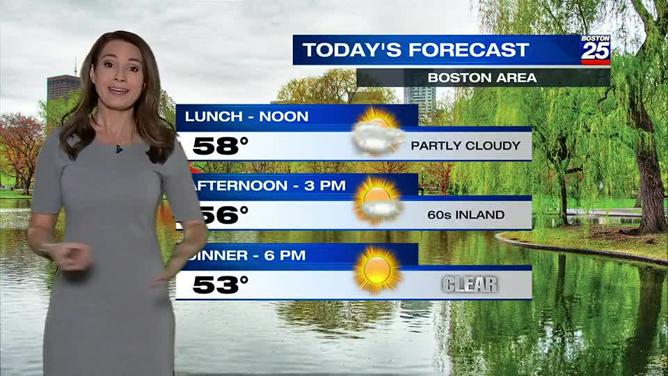 Boston 25 Thursday afternoon weather forecast – Boston 25 News