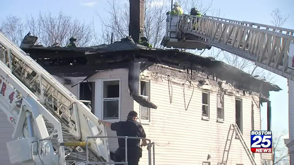 Lowell 2-family house goes up in flames – Boston 25 News