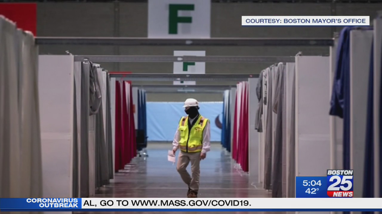 BCEC transforms into ‘Boston Hope’ field hospital in anticipation of ...