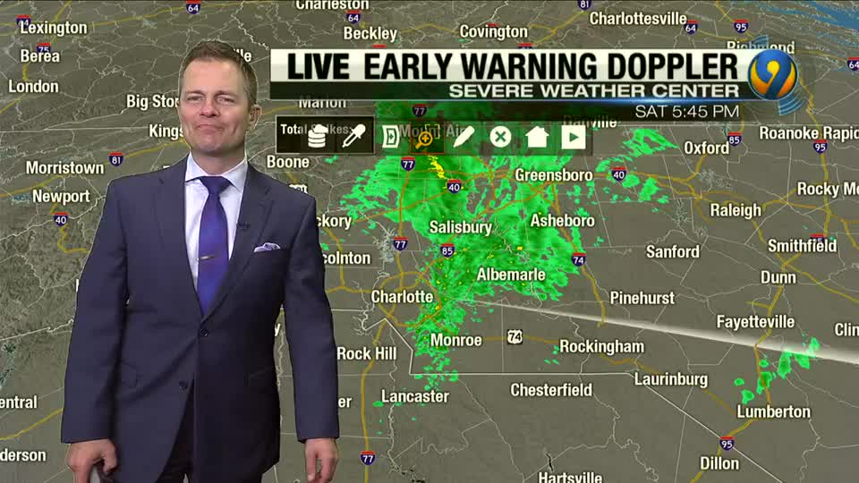 Saturday evening forecast update with Meteorologist John Ahrens – WSOC TV
