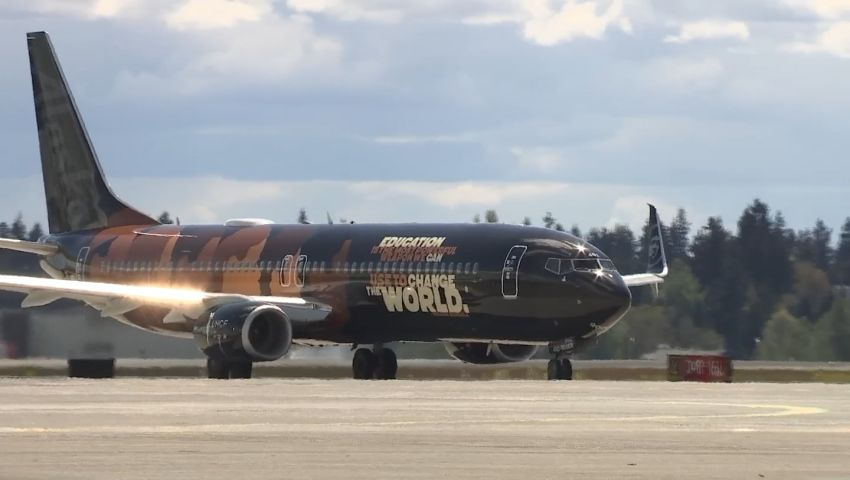 Alaska Airlines new ‘Commitment Plane’ takes flight – KIRO 7 News Seattle