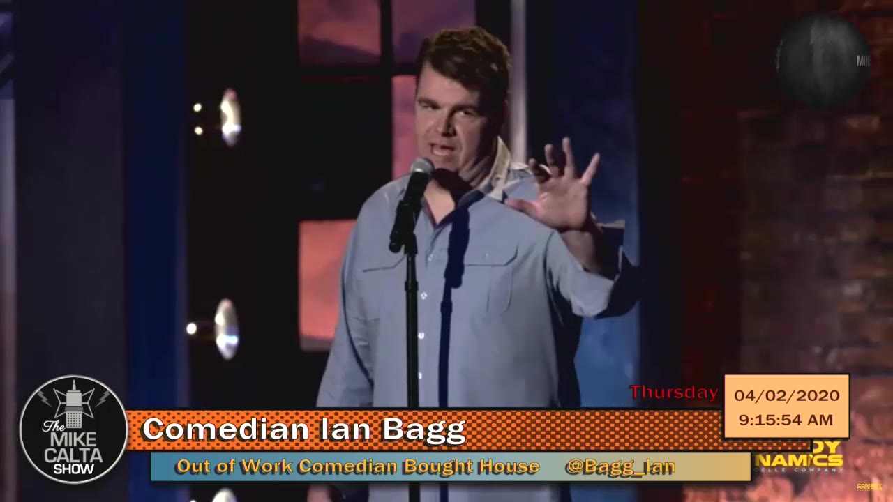 #TheMikeCaltaShow Comedian IAN BAGG – 102.5 The Bone