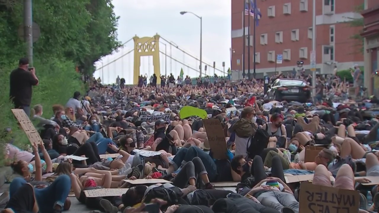 Hundreds of people march through Pittsburgh streets during 6th day of ...
