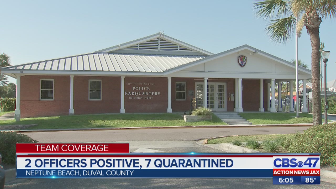 2 Neptune Beach police officers tested positive for COVID-19