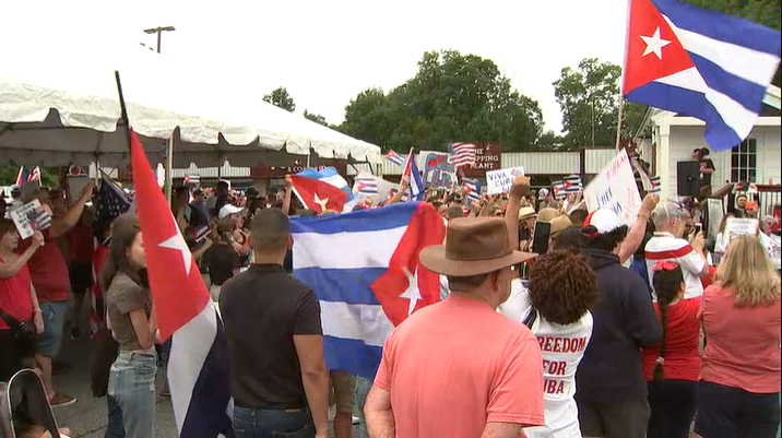 Hundreds gather for Cuban freedom rally in Sandy Springs – WSB-TV ...