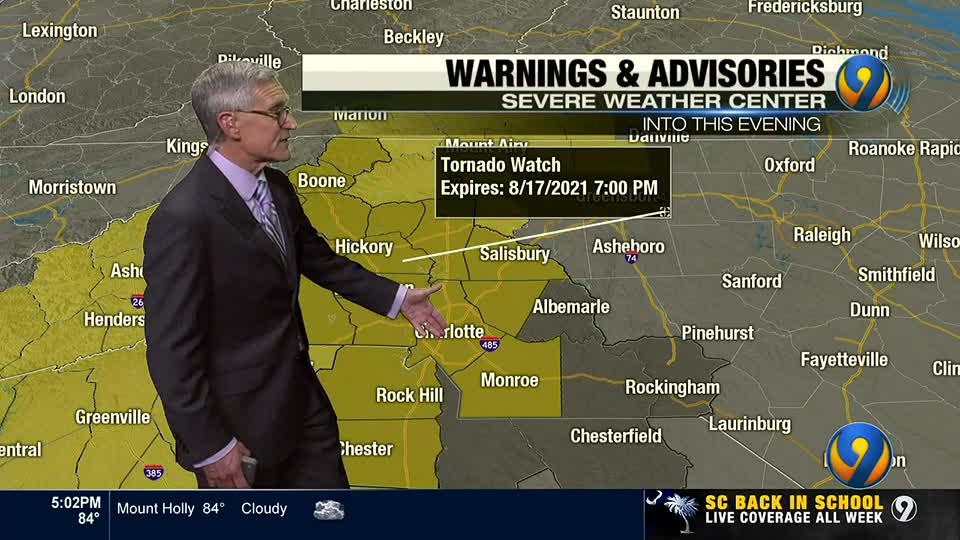 Tuesday evening severe weather update – WSOC TV