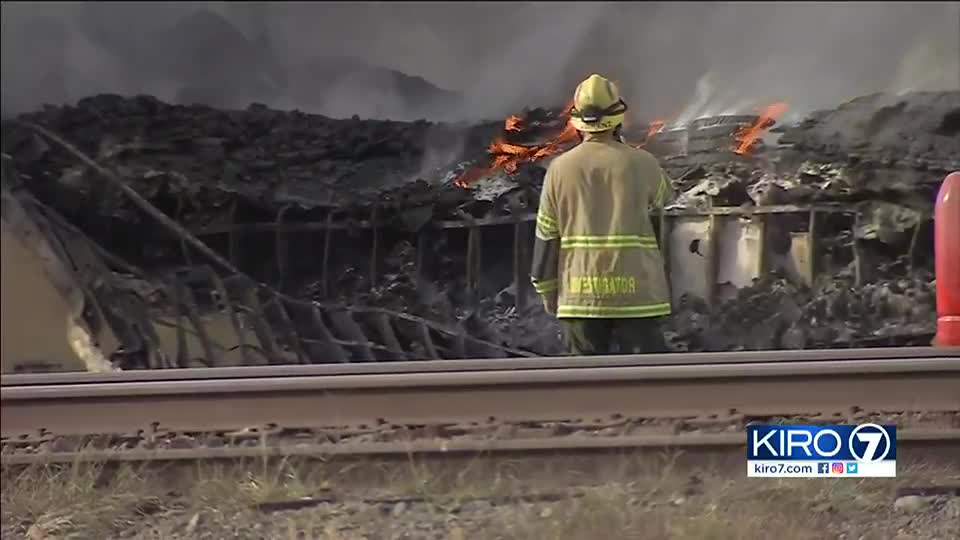 VIDEO: Fire at cold storage facility continues to smolder – KIRO 7 News ...