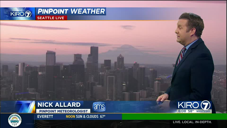 KIRO 7 PinPoint Weather Video for Mon. morning – KIRO 7 News Seattle
