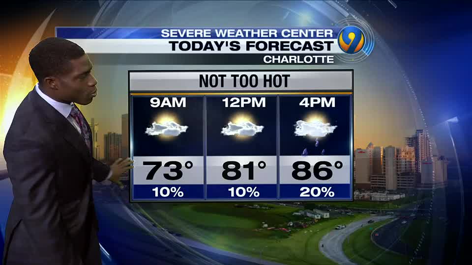 Monday morning forecast update with Meteorologist Tony Sadiku – WSOC TV
