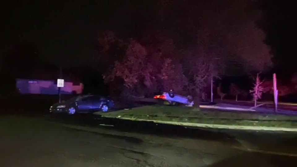 Crews on scene with two-car rollover crash in Dayton