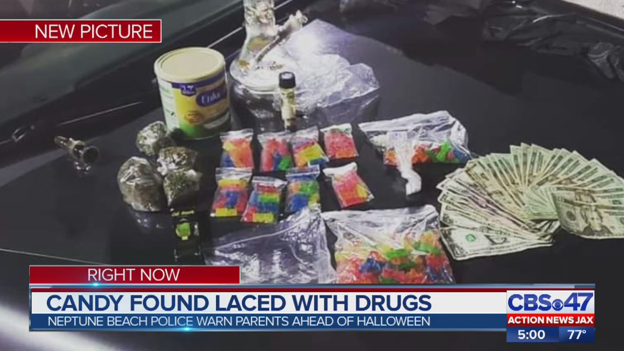 Large amounts of drug-laced candy found during Neptune Beach traffic stop