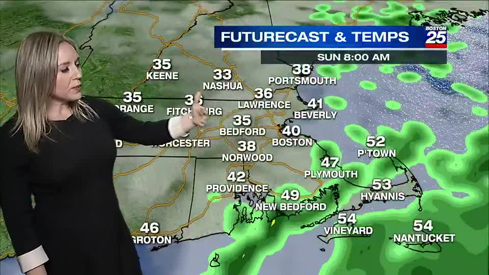 Boston 25 Saturday evening weather forecast – Boston 25 News