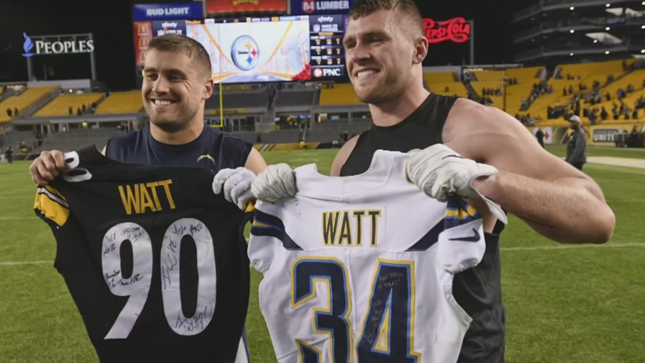 T.J. Watt, Derek Watt, and J.J. Watt appear on ‘The Tonight Show’