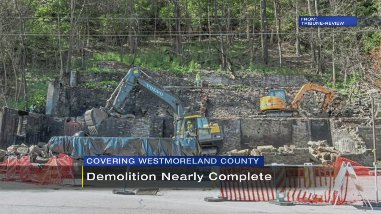 Demolition of historic hotel destroyed by fire nearly complete – WPXI