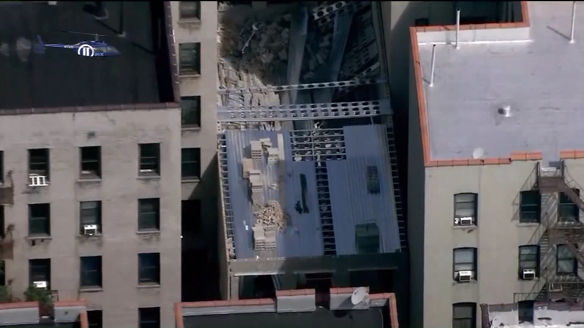 1 killed, 5 injured in partial building collapse, New York firefighters say