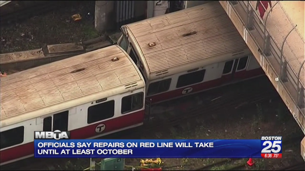 MBTA: Red Line service expected to go back to normal in October ...