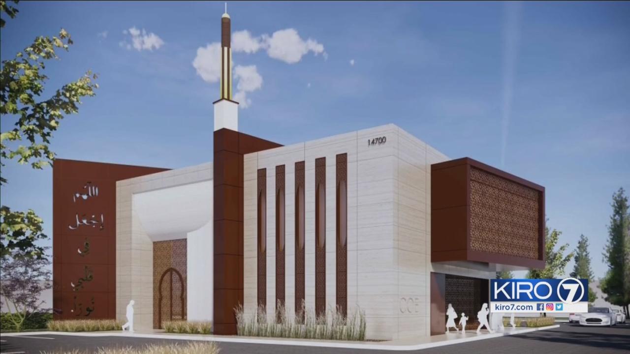 Bellevue mosque rebuilds after arsons – KIRO 7 News Seattle