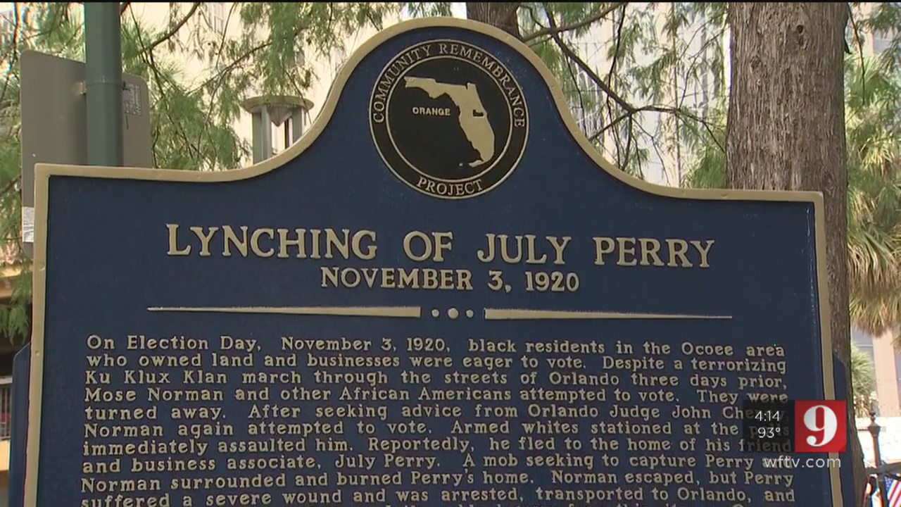 Marker unveiled to honor victims of 1920 Ocoee race riot