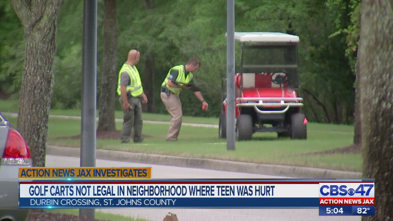 Teen recovering after falling off golf cart in St. Johns County ...