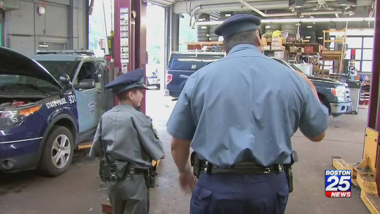 13-year-old 'trooper in training' visits Mass. State Police in ...