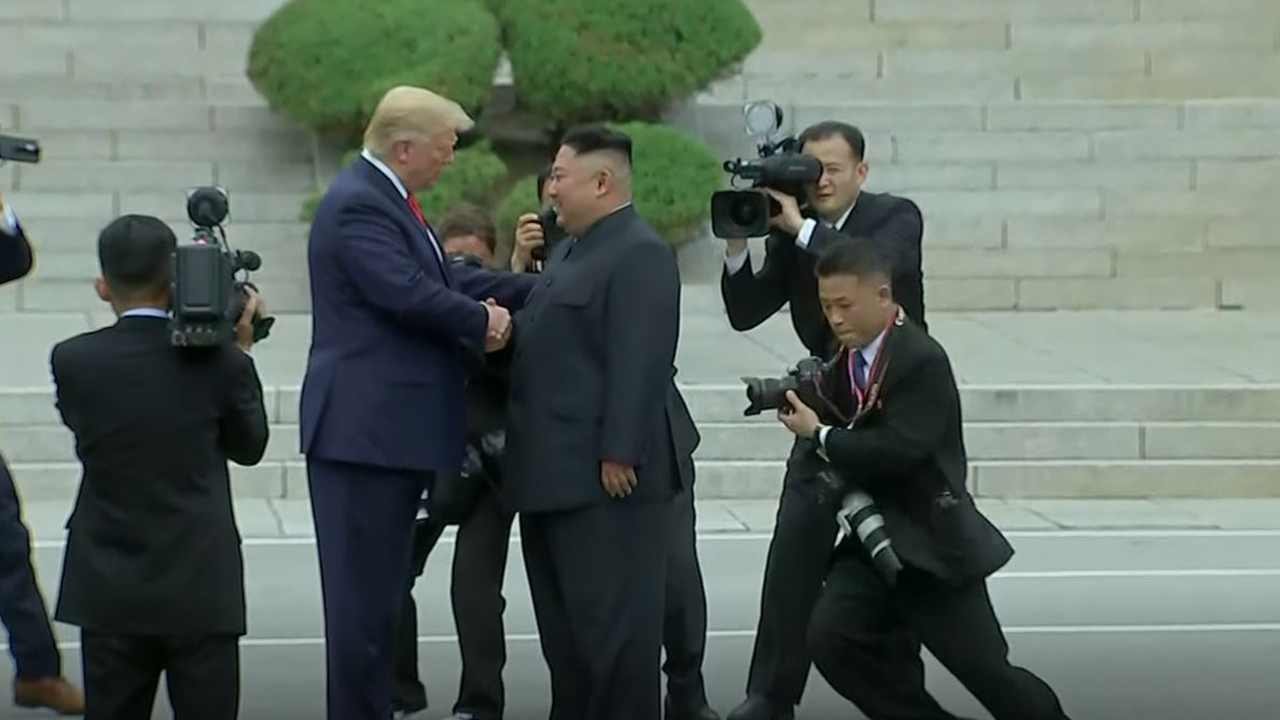 Trump says DMZ meeting with Kim Jong Un, stepping into North Korea 'important statement for all ...