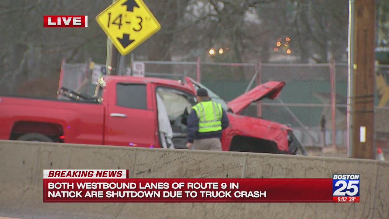 Police respond to serious crash with injuries on Route 9 in Natick ...