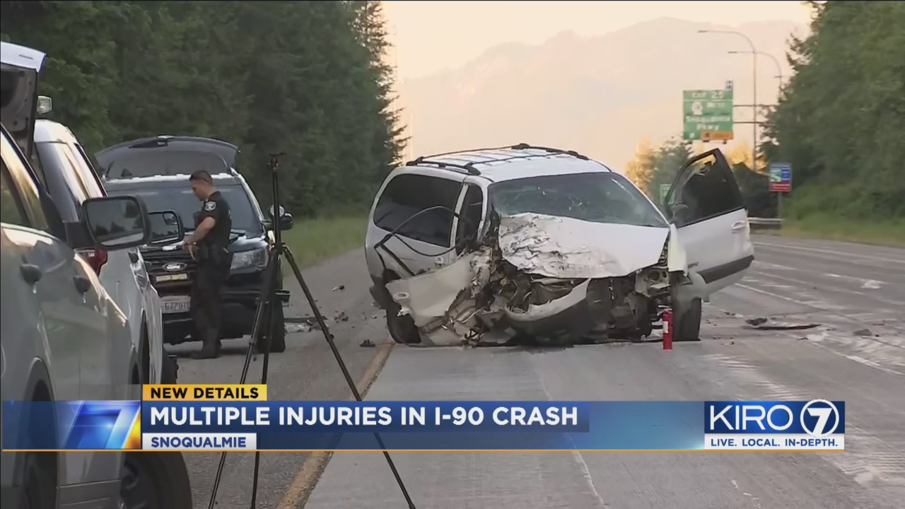 Multiple people injured in accident on eastbound I-90 when driver tried ...