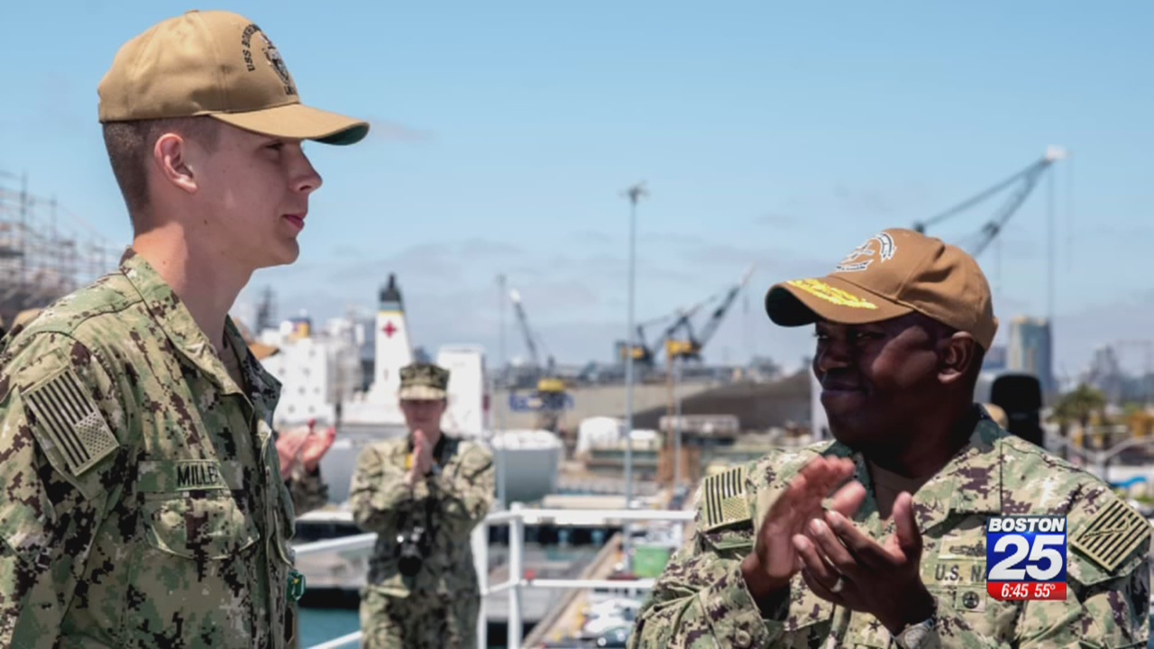 Navy Seaman from NH honored after tackling armed woman in church ...