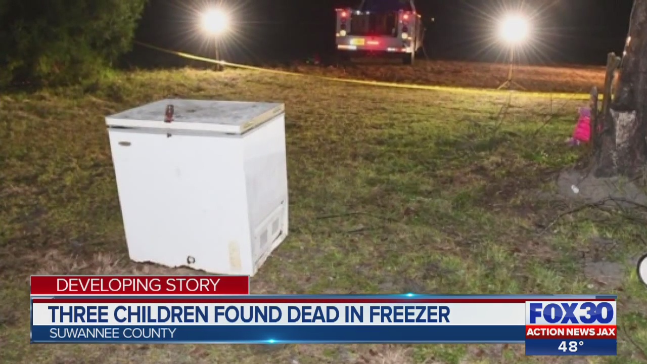 Three children found unresponsive in a freezer have died, according to ...