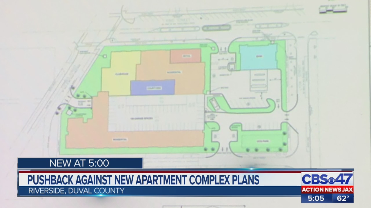 Proposed plan for apartment complex in Riverside