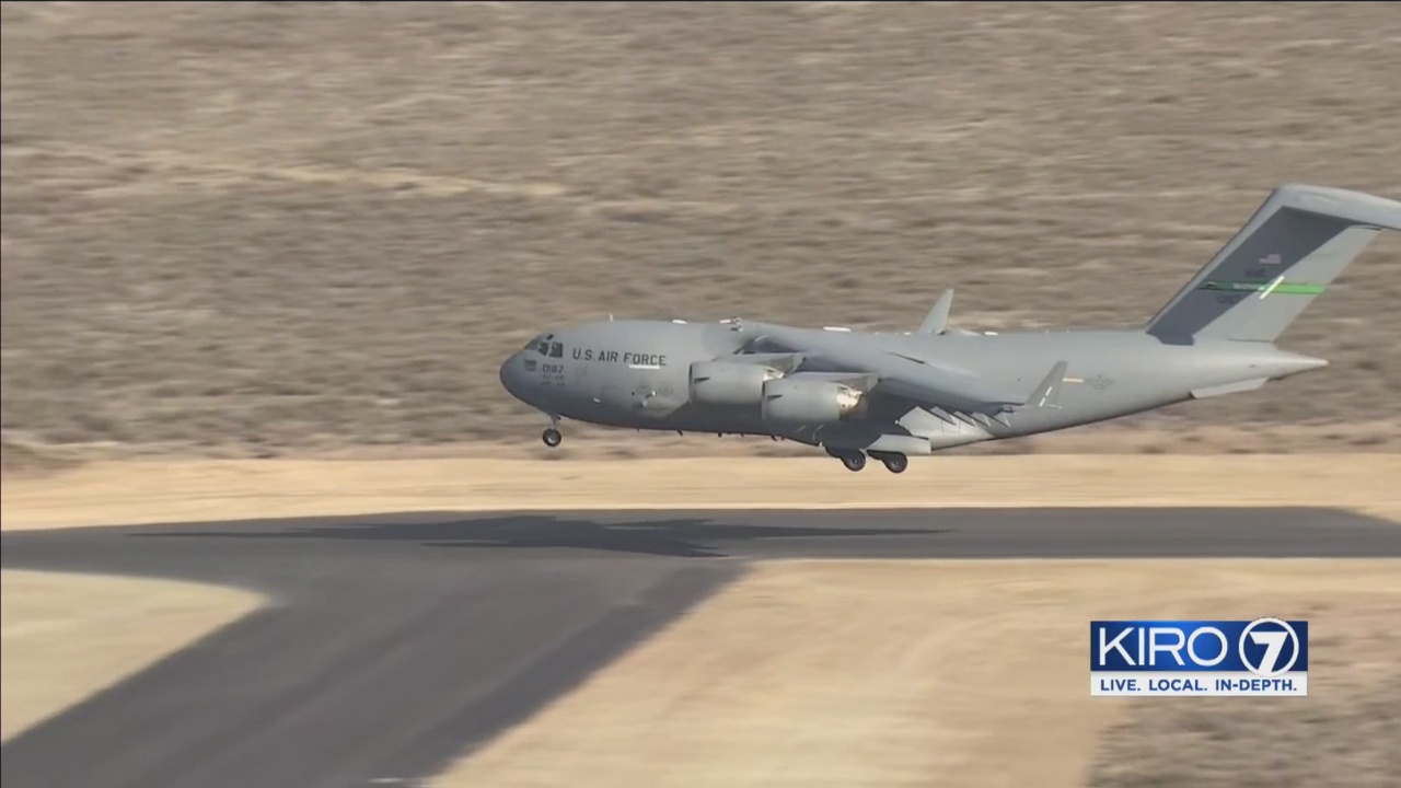 Military aircraft from JBLM landing again in Yakima – KIRO 7 News Seattle