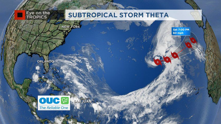Tracking Eta: Tropical storm expected to re-strengthen, Subtropical ...