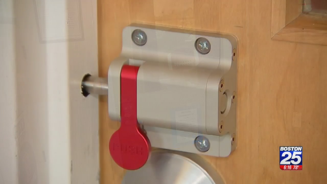 Mass. couple designs special door lock intended to keep school shooters out