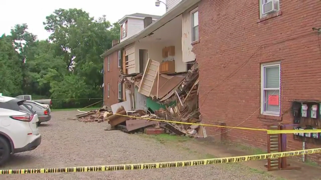 Heavy rain causes apartment building collapse in Fayette County – WPXI