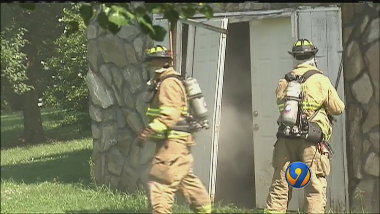 Firefighters battle Granite Falls house fire in extreme heat