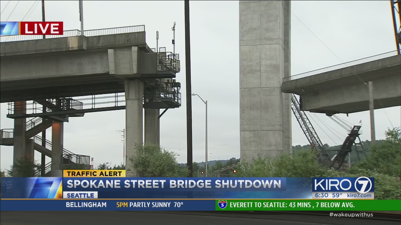 Lower Spokane Street Bridge closed for emergency repairs – KIRO 7 News ...