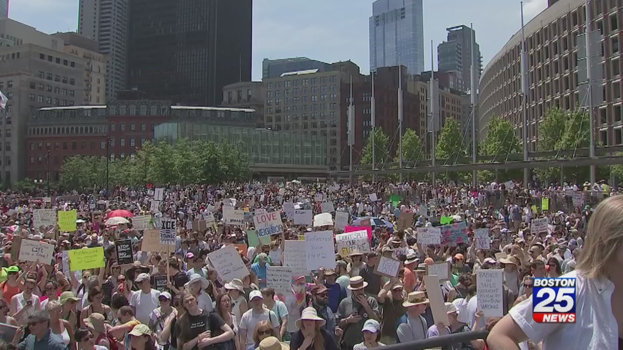Thousands in Boston join nationwide immigration rights protests ...