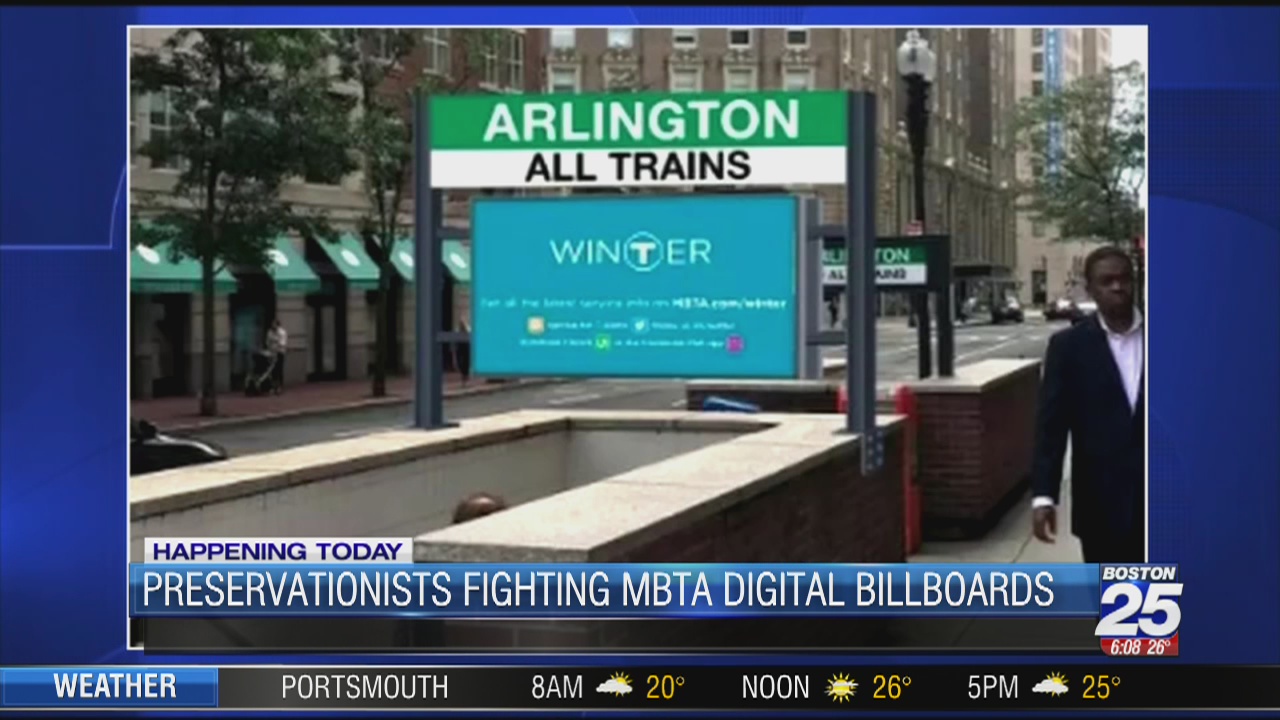 MBTA digital billboards don't 'fit' with Boston's historical appeal ...