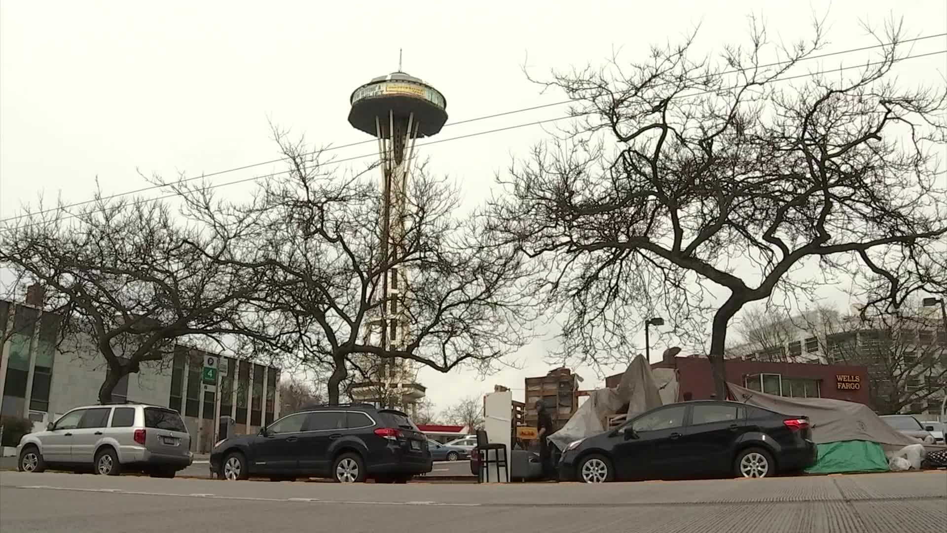 Seattle homeless 'tent mansion' low priority for city cleanup – KIRO 7 ...