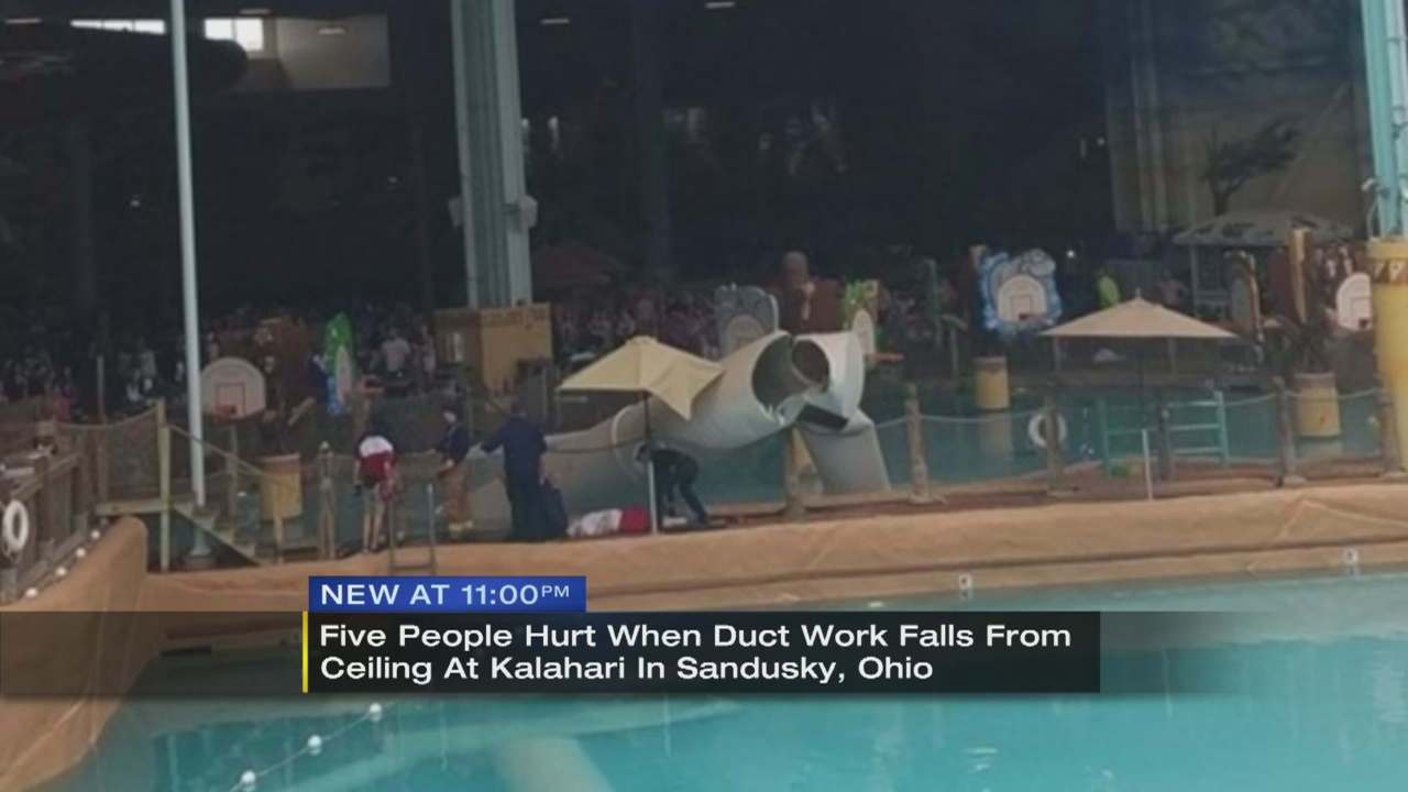 Authorities: Water park duct collapse causes injuries