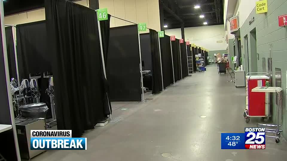Medical director at DCU Center field hospital getting facility ready to ...