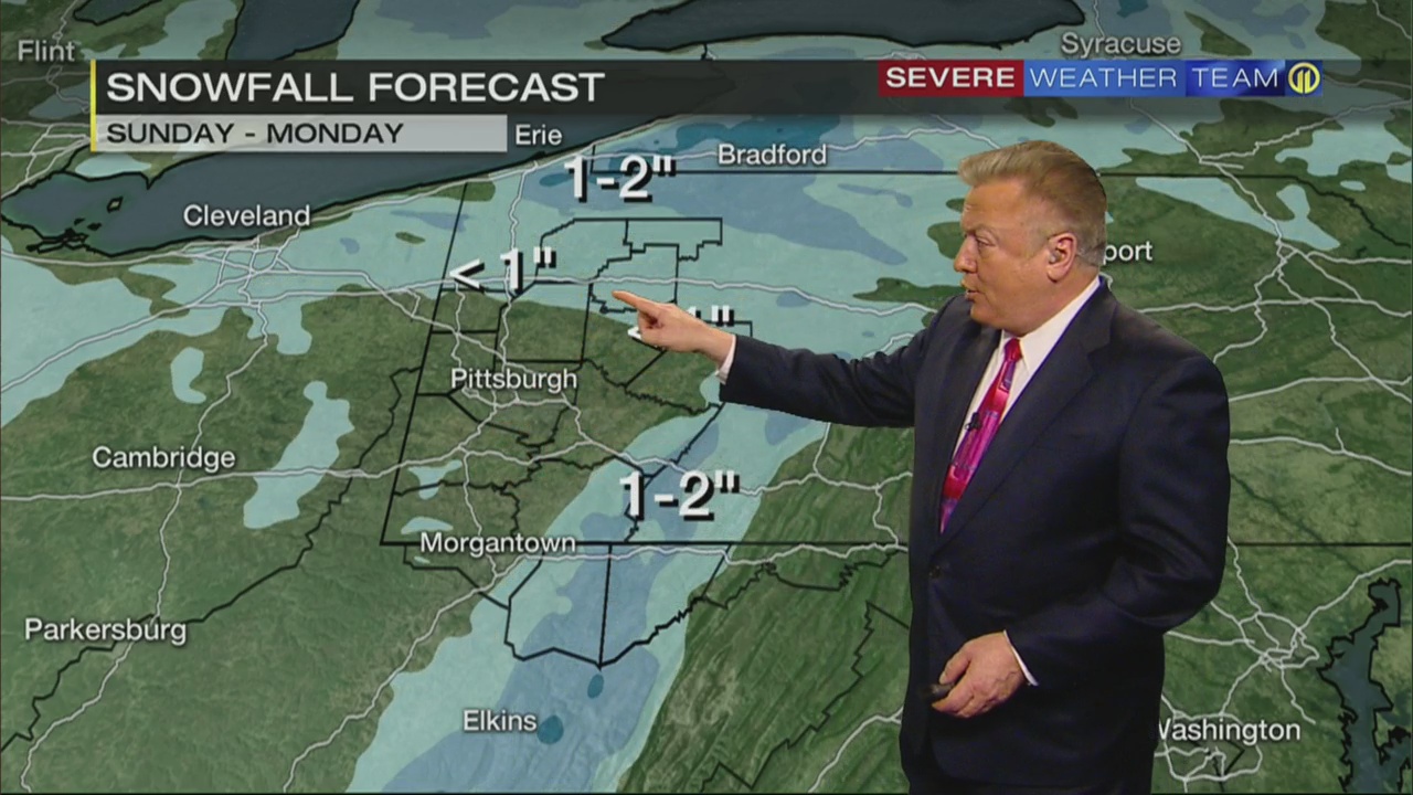 Severe Weather Team 11 tracking potential snow showers – WPXI