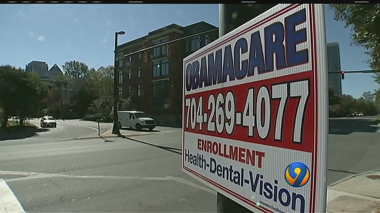 'Obamacare Enrollment' signs across Charlotte posted illegally