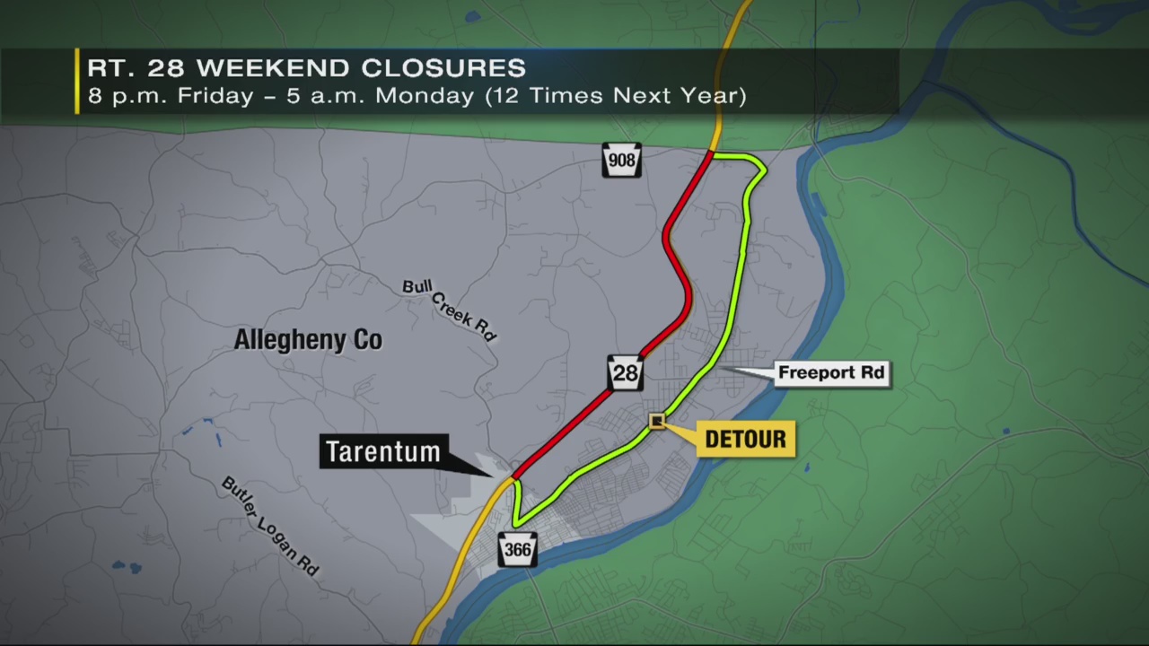 PennDOT announces project that will result in Route 28 shutdowns – WPXI