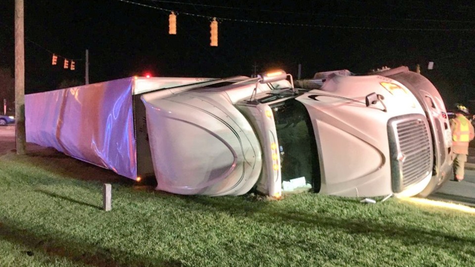 Vodka spill: Truck carrying 40,000 pints of liquor tips over – Boston ...